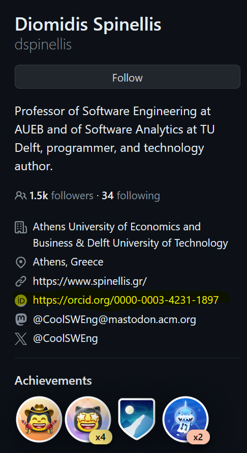 Diomidis Spinellis (@CoolSWEng@mastodon.acm.org) - Mastodon